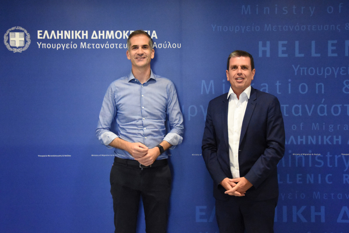 Συνάντηση του Υπουργού Μετανάστευσης και Ασύλου κ. Δημήτρη Καιρίδη με ...