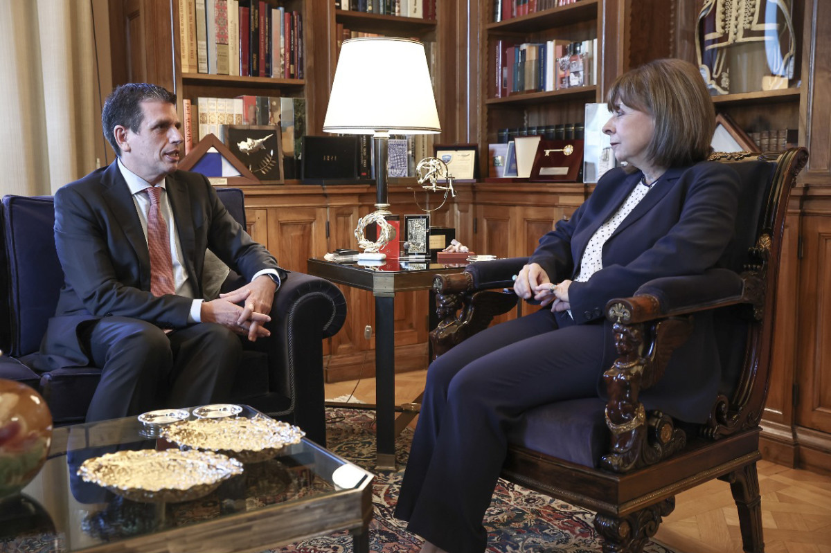 Συνάντηση της Προέδρου της Δημοκρατίας Κατερίνας Σακελλαροπούλου με τον ...