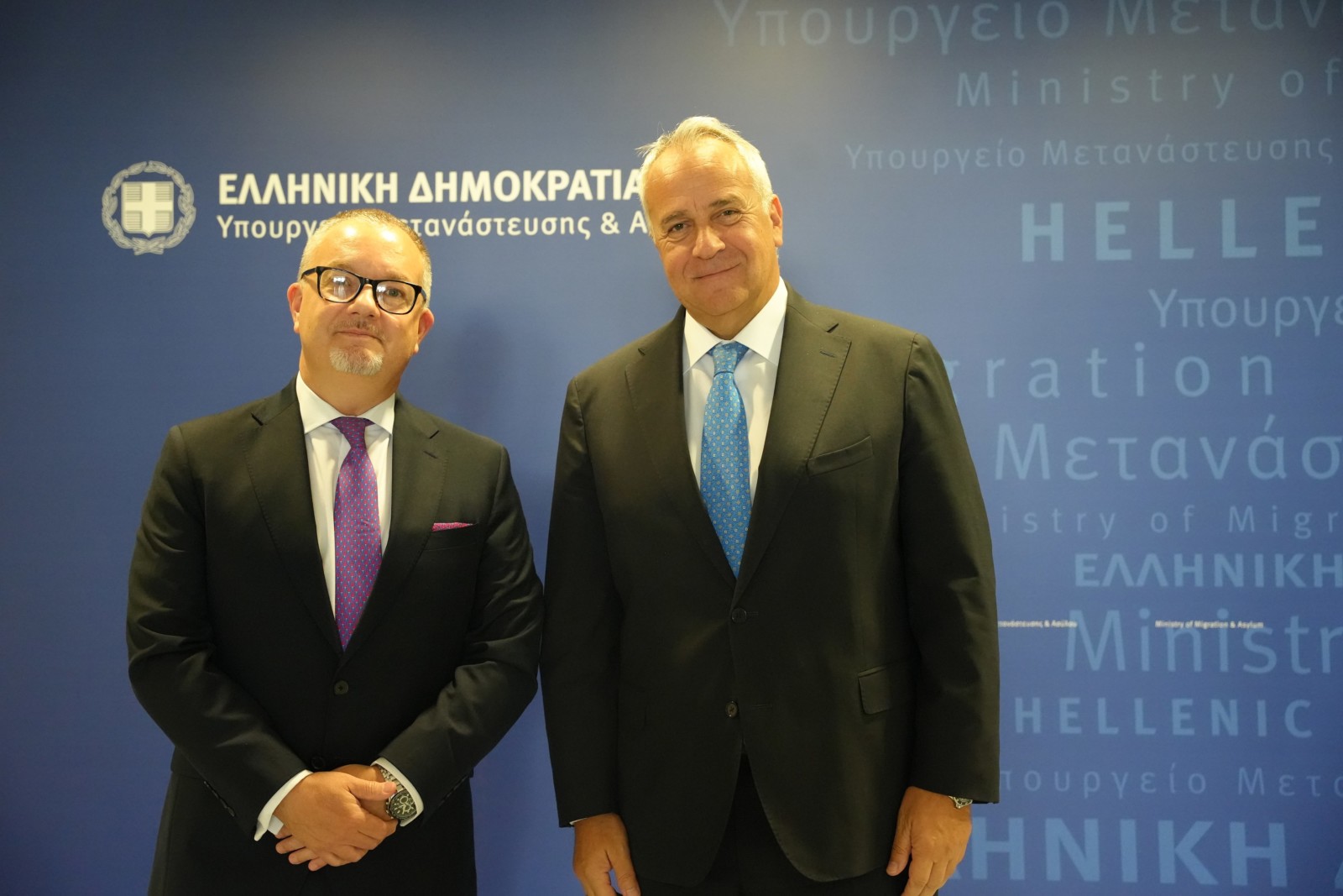 Συνάντηση του Υπουργού Μετανάστευσης και Ασύλου, κ. Μάκη Βορίδη, με τον ...